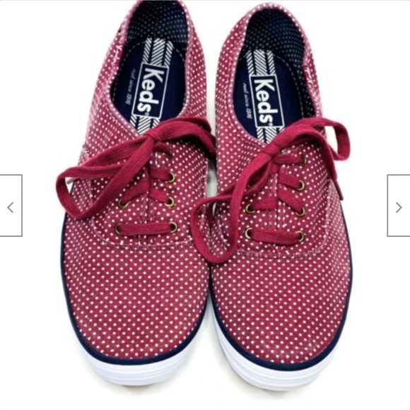 Keds | Shoes | Keds Champion Lace Up Dot Tennis Shoes Sneakers | Poshmark